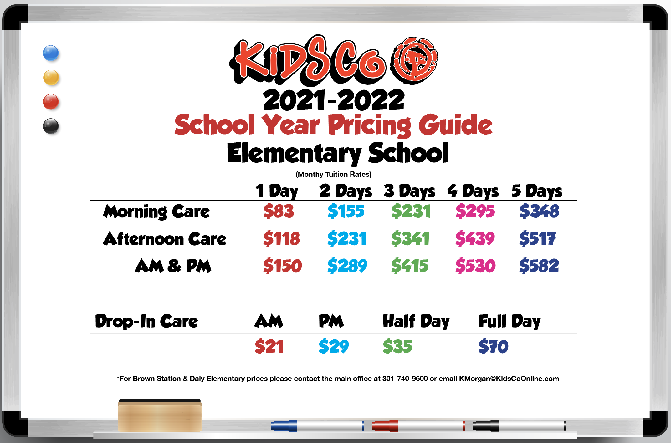 Before & After Care Pricing - KidsCo Online