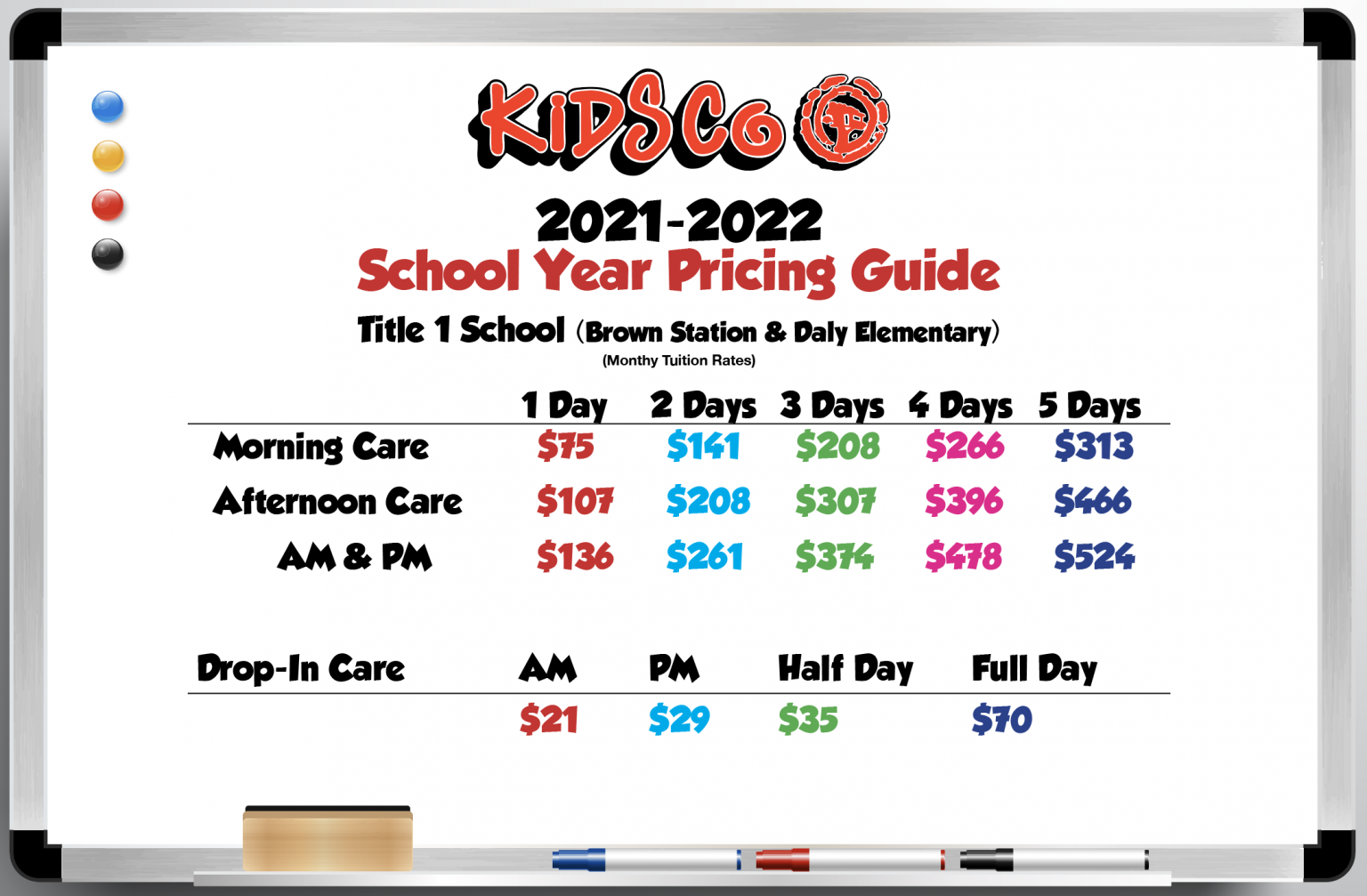 Before & After Care Pricing - KidsCo Online